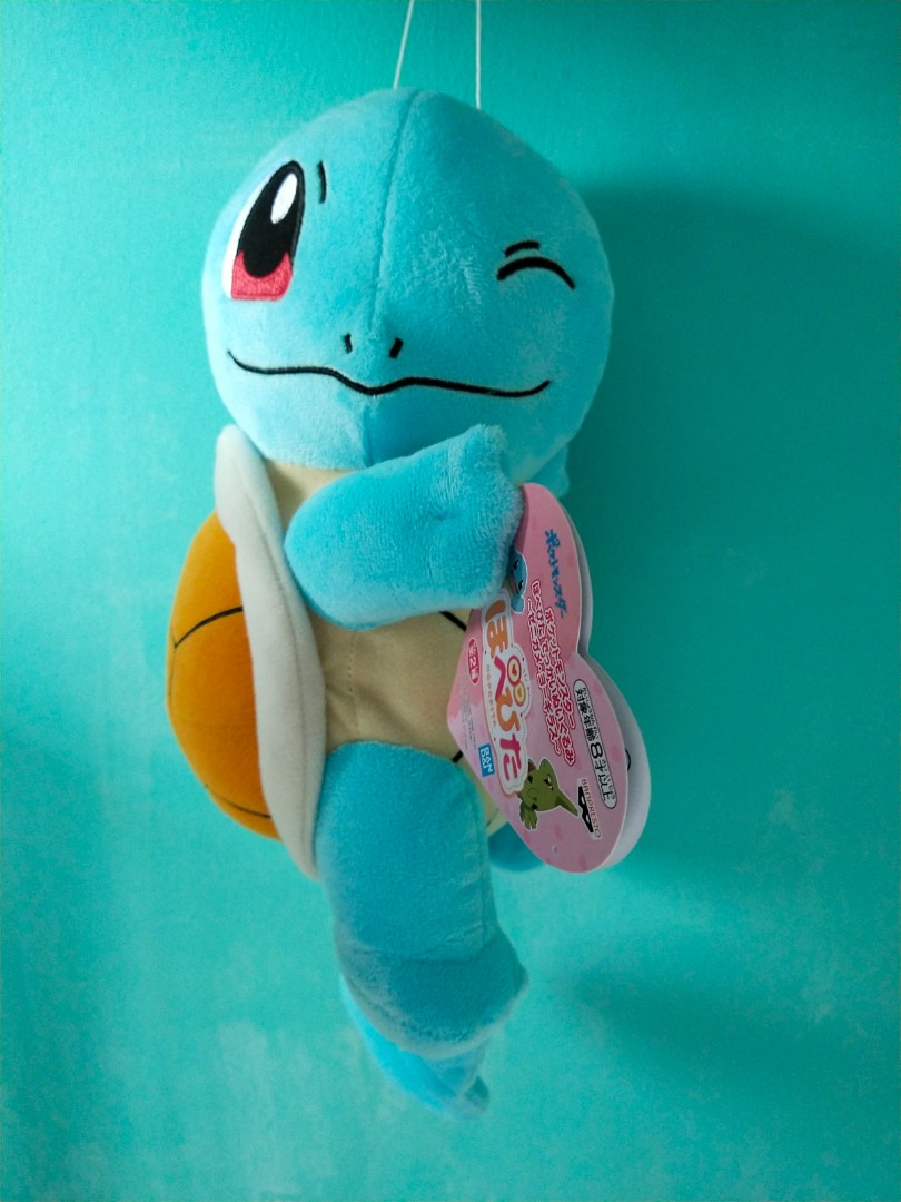 Official/license/authentic tag Pokemon first generation blue Squirtle ...