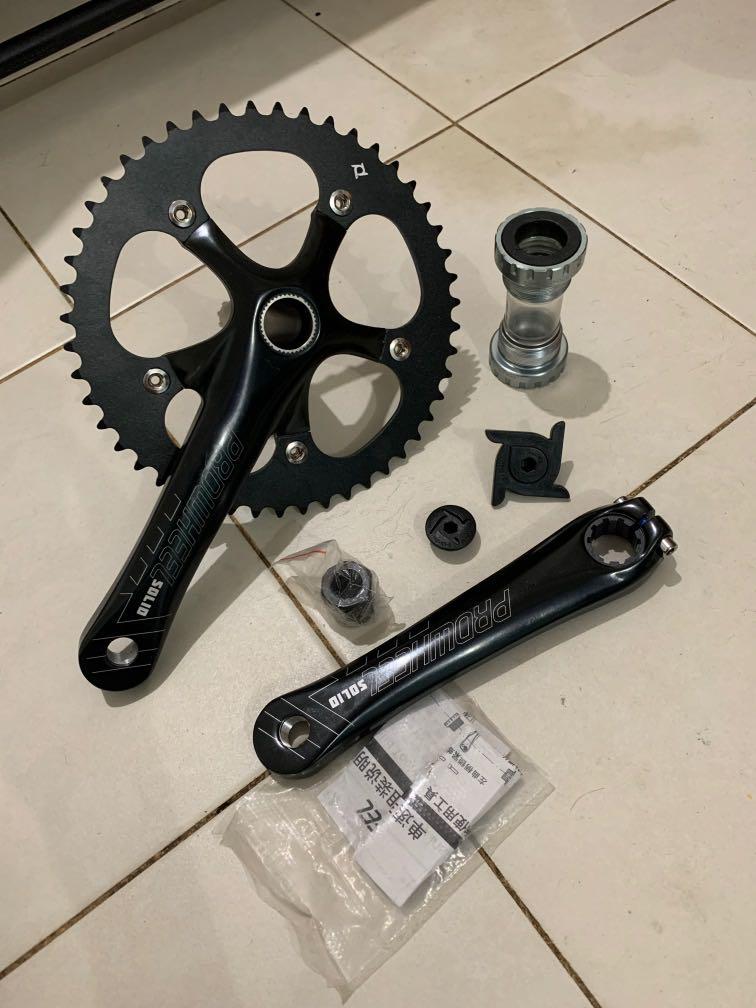 PROWHEEL SOLID CRANKSET, Sports Equipment, Bicycles & Parts, Parts ...