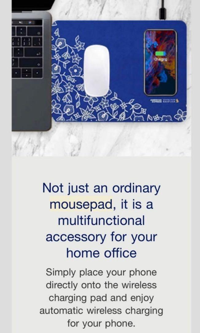 Singapore Airlines x AMEX Limited Edition Wireless Charger Mouse Pad ...