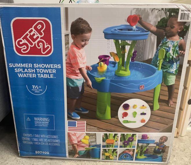 Step 2 Summer showers splash tower water table, Babies & Kids, Baby ...