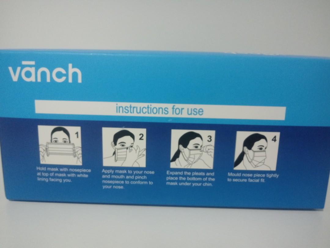 Vanch medical surgical mask, Health & Nutrition, Face Masks & Face ...