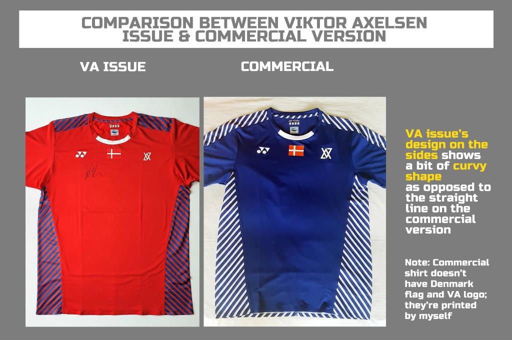 VIKTOR AXELSEN ISSUE versus COMMERCIAL Yonex Tournament Shirts 10249EX ...