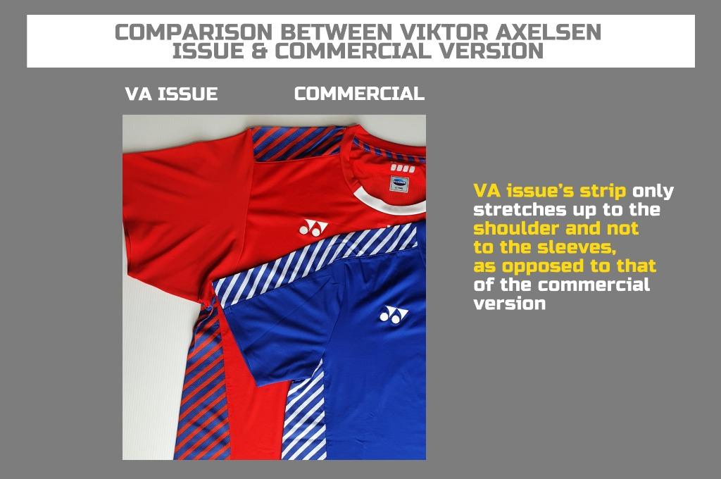 VIKTOR AXELSEN ISSUE versus COMMERCIAL Yonex Tournament Shirts 10249EX ...