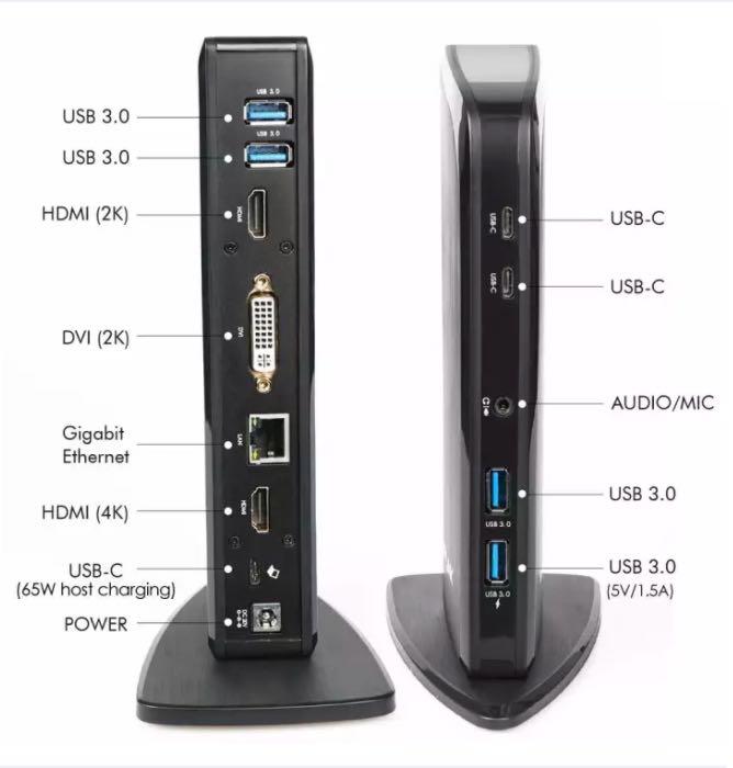 Wavlink USB-C Triple Display Universal Docking Station with Power ... Wavlink USB-C Triple Display Universal Docking Station with Power ...