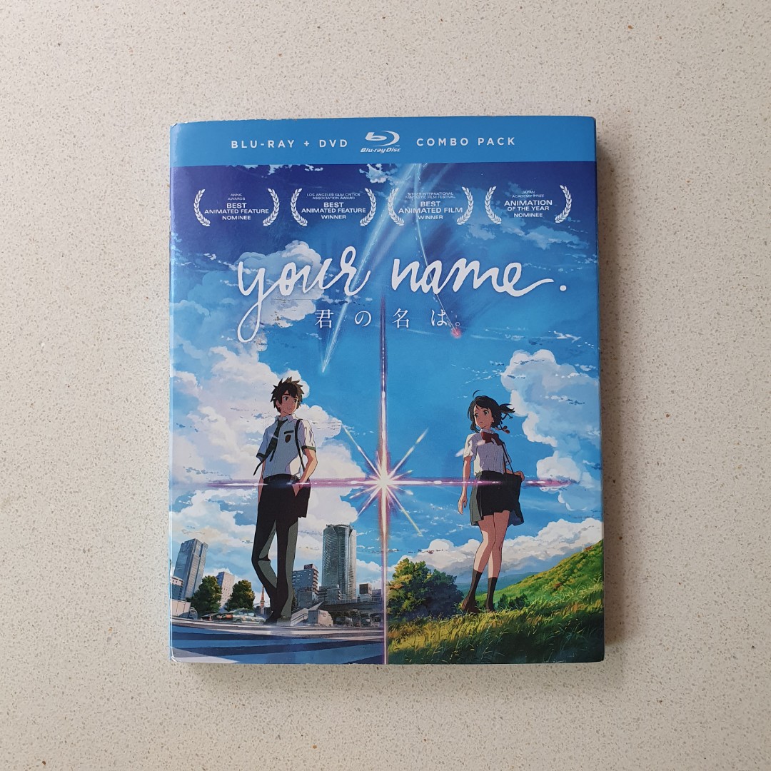 Your Name Blu-ray + DVD (with slip cover), Hobbies & Toys, Music ...