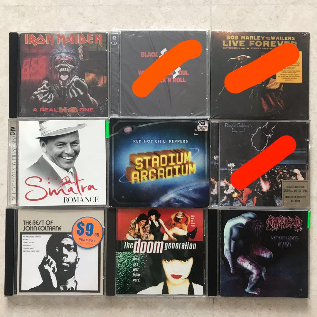 #42 - *price varies* ORIGINAL CDs - IRON MAIDEN, BLACK SABBATH, BOB ...