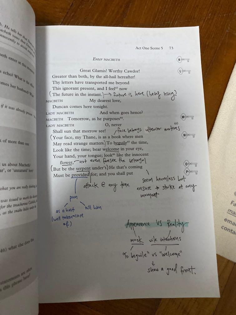 Annotated Copy of Macbeth, Hobbies & Toys, Books & Magazines ...