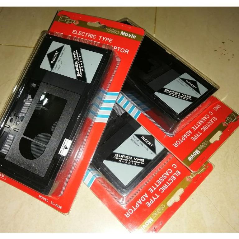 Battery Operated VHS-C Adaptor for VHSC to VHS Conversion, TV & Home ...