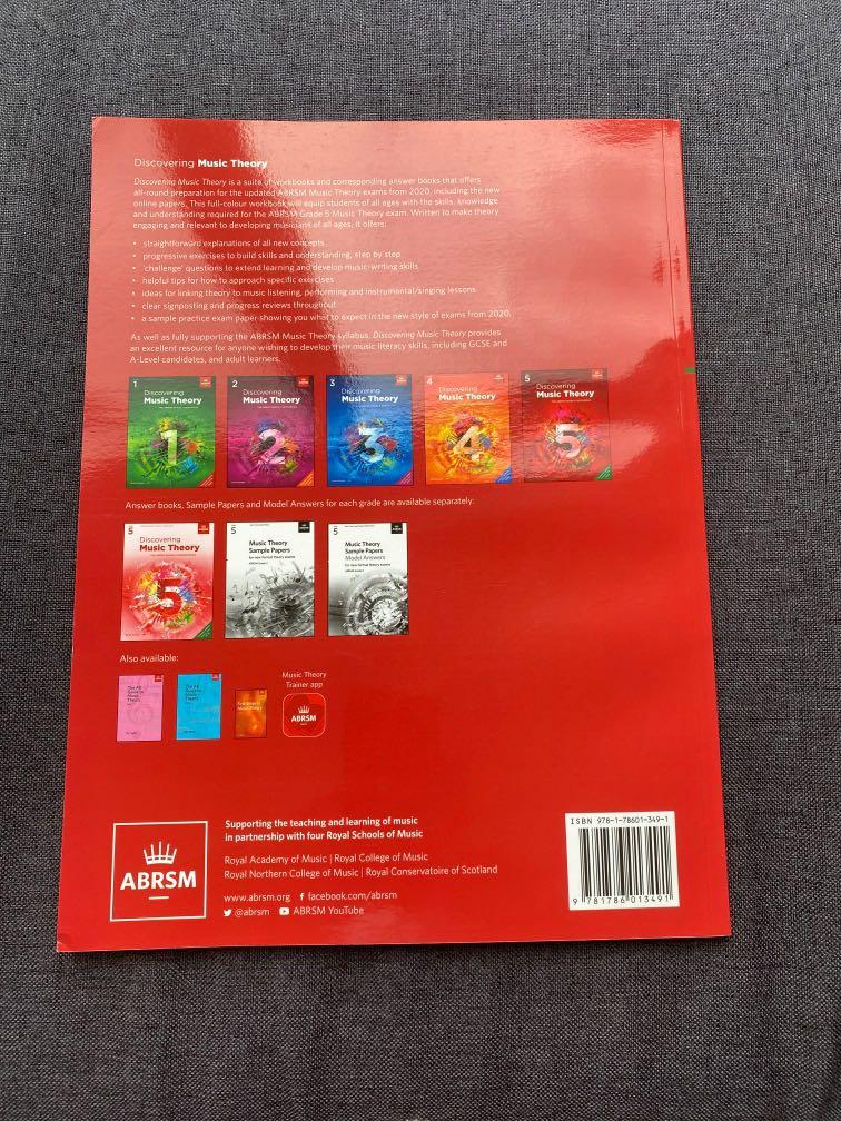 Brand new and unused discovering music theory abrsm grade 5 workbook, Hobbies & Toys, Music ...