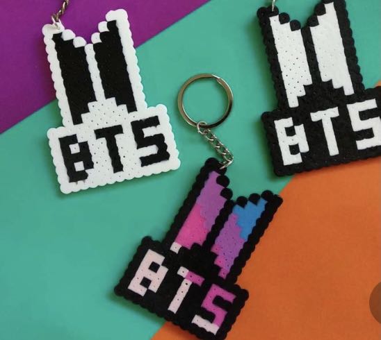 BTS Perler / Hama beads, Hobbies & Toys, Stationery & Craft, Handmade ...