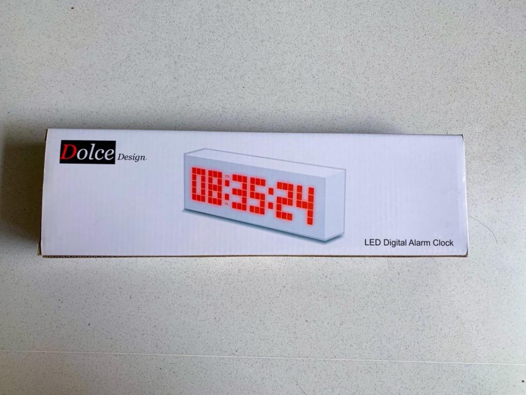 Dolce Design LED Digital Alarm Clock, Furniture & Home Living, Home ...