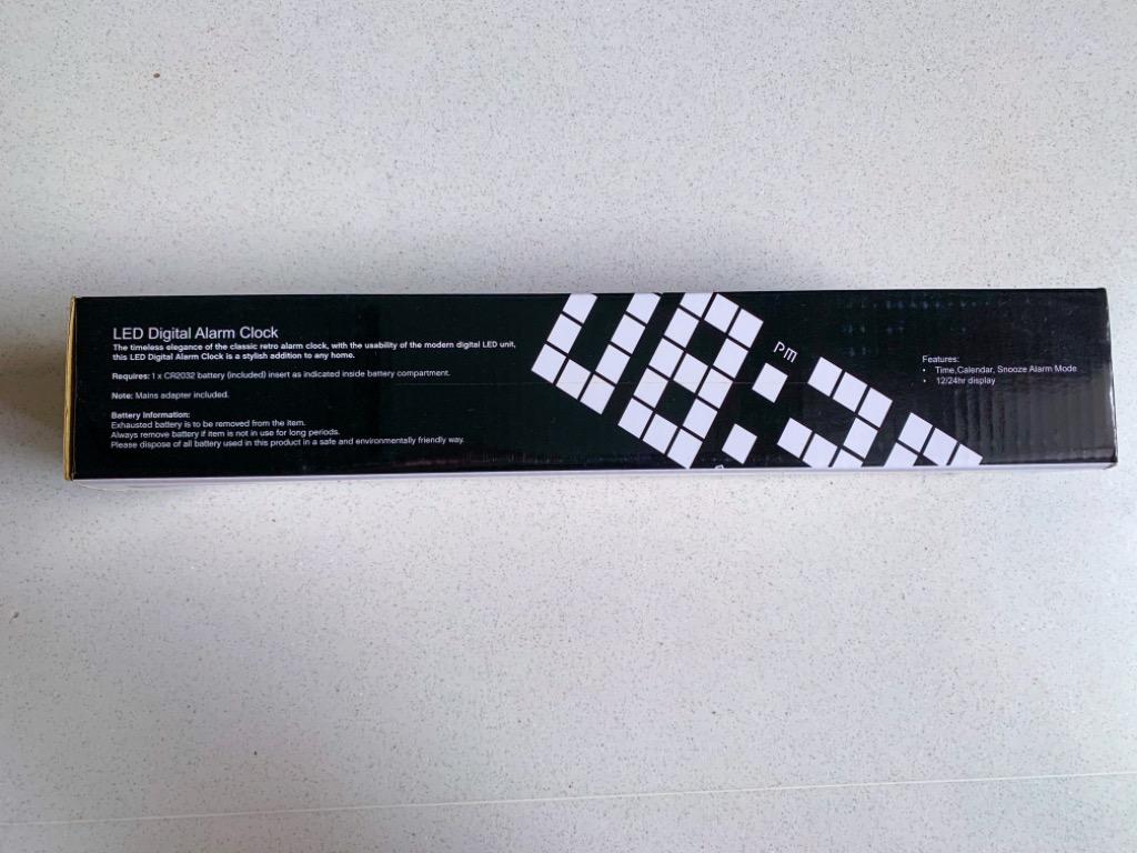 Dolce Design LED Digital Alarm Clock, Furniture & Home Living, Home ...