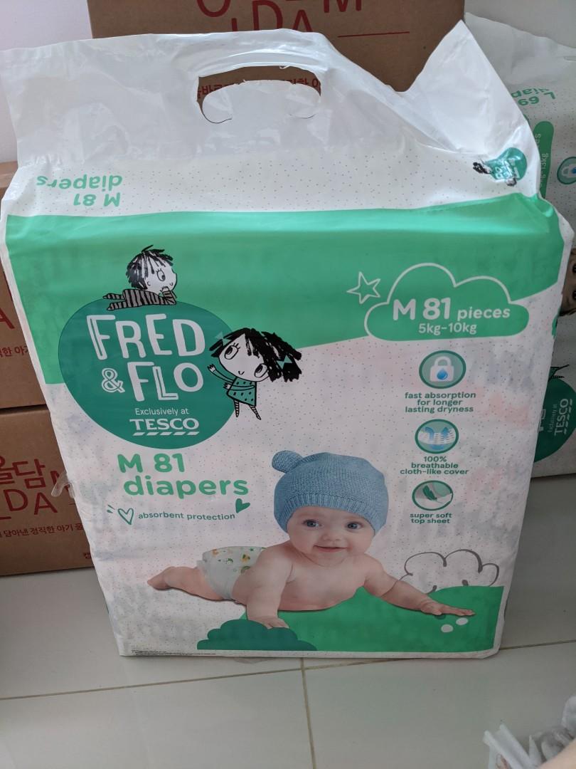 Fred and Flo Diapers M and L, Babies & Kids, Bathing & Changing ...