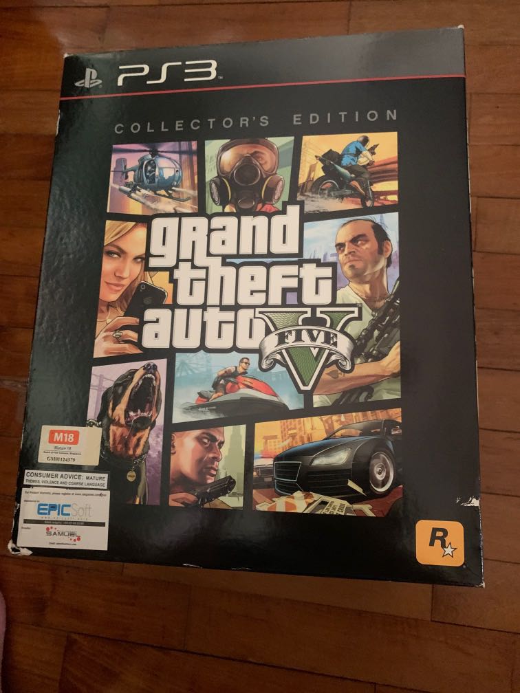 Grand Theft Auto V (GTA 5) PS3 Collectible, Toys & Games, Video Gaming ...