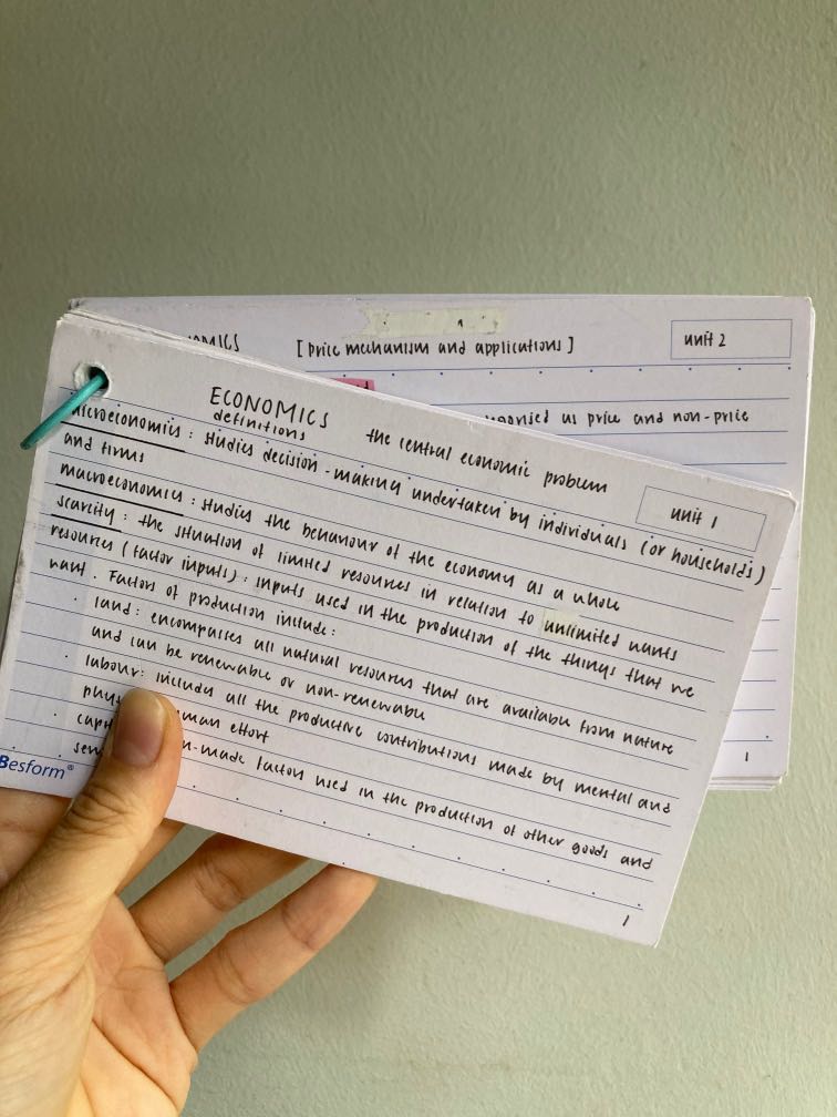 H2 ECONOMICS HANDWRITTEN NOTES [THE CENTRAL ECONOMIC PROBLEM/ PRICE ...