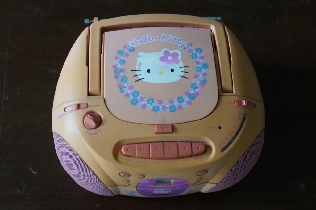 Hello Kitty Portable Cassette CD Player ** Read, Audio, Portable Music ...