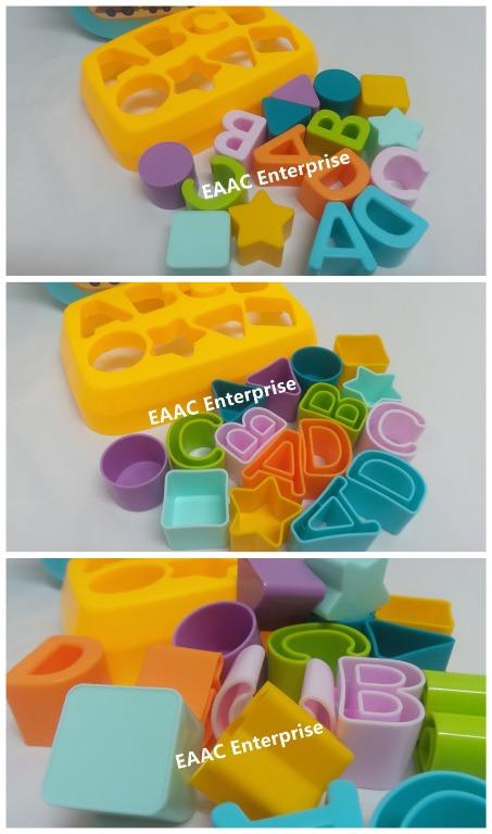 HuangEr Baby First Block Baby Toy Shape Sorting Alphabet Sorting Toy ...