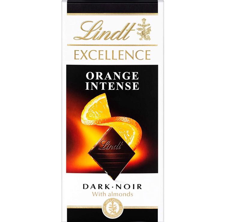 Lindt Excellence Dark Orange Chocolate Bar 100grams - Imported from ...