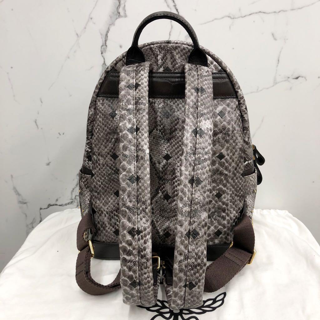 MCM Python Backpack 207009527 >, Luxury, Bags & Wallets on Carousell