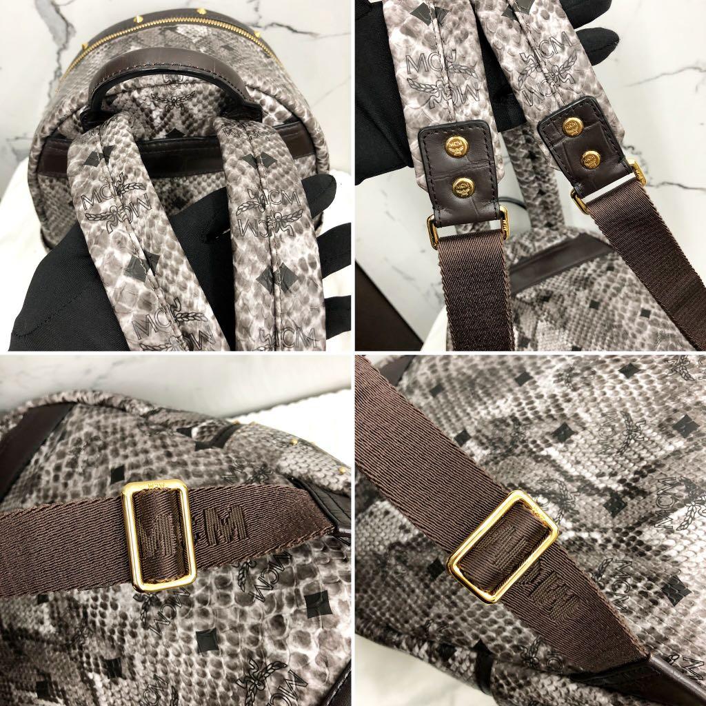 MCM Python Backpack 207009527 >, Luxury, Bags & Wallets on Carousell
