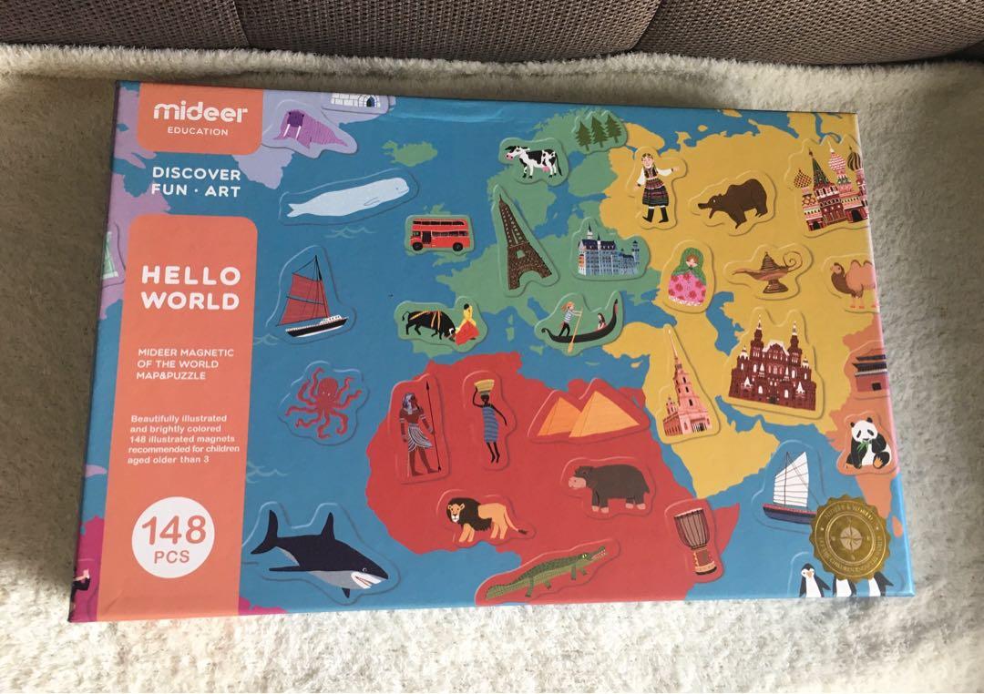 Meeder The World Map (Magnetic), Hobbies & Toys, Toys & Games on Carousell