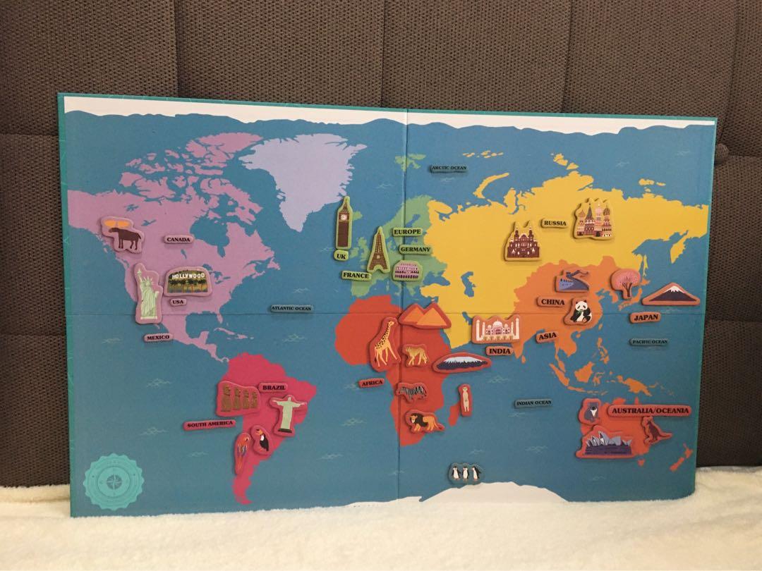 Meeder The World Map (Magnetic), Hobbies & Toys, Toys & Games on Carousell