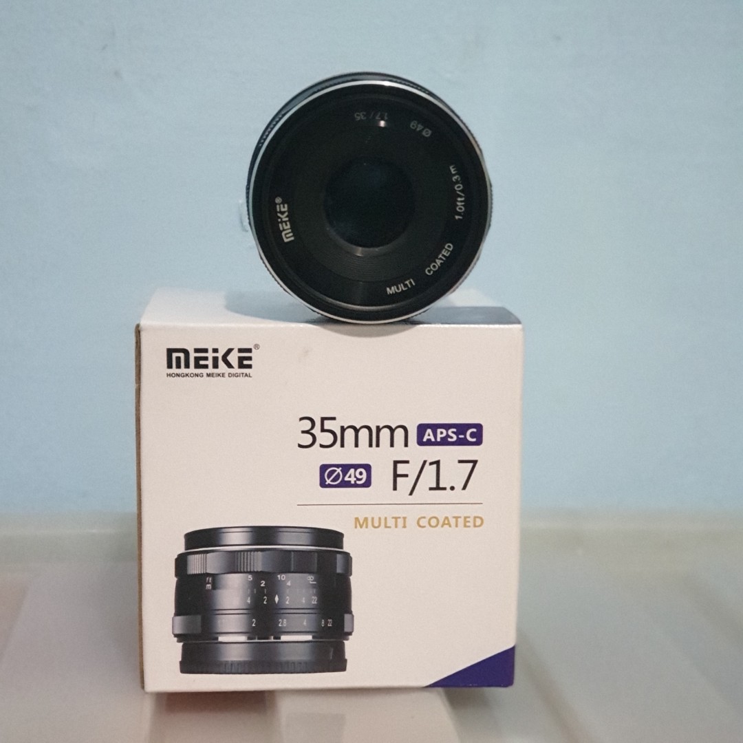 Meike Lens 35mm F/1.7, Photography, Lens & Kits on Carousell