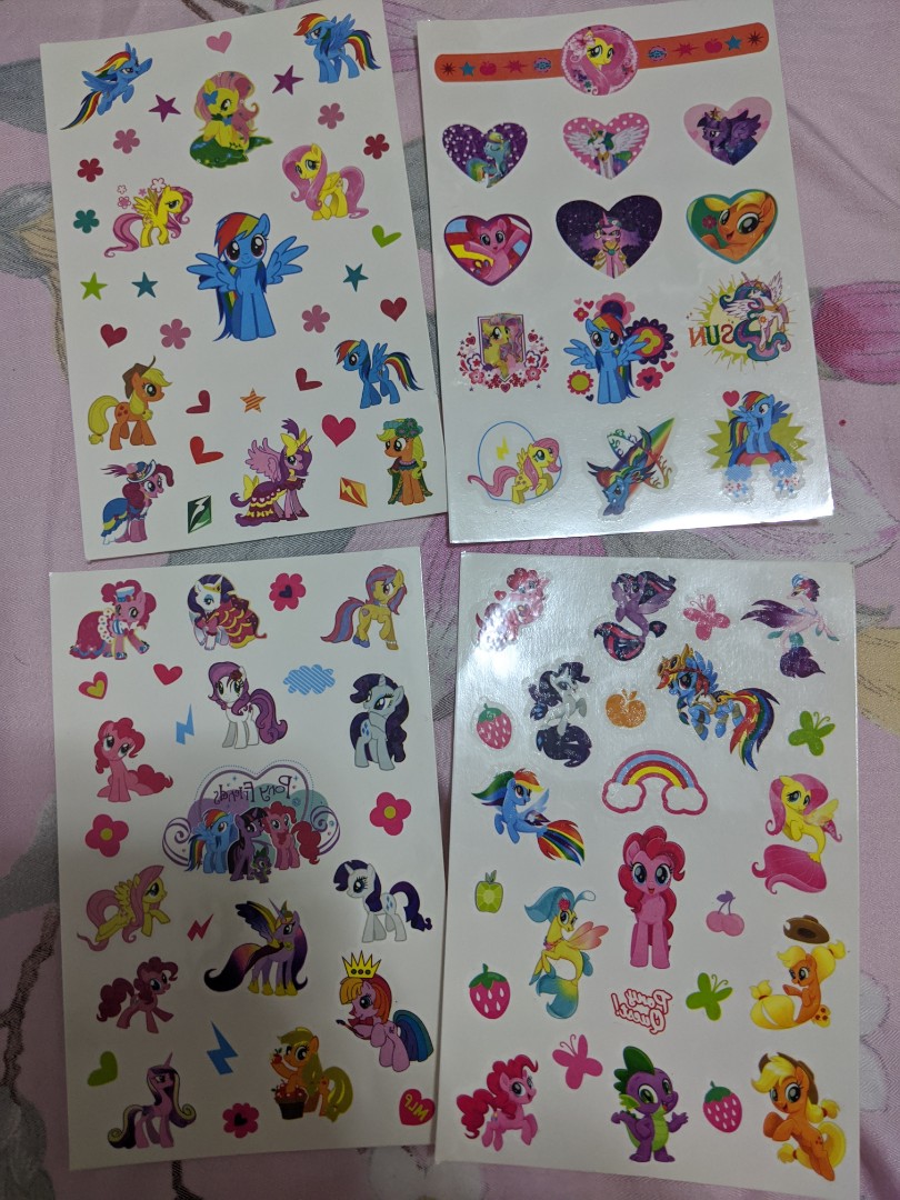 mlp temporary tattoos