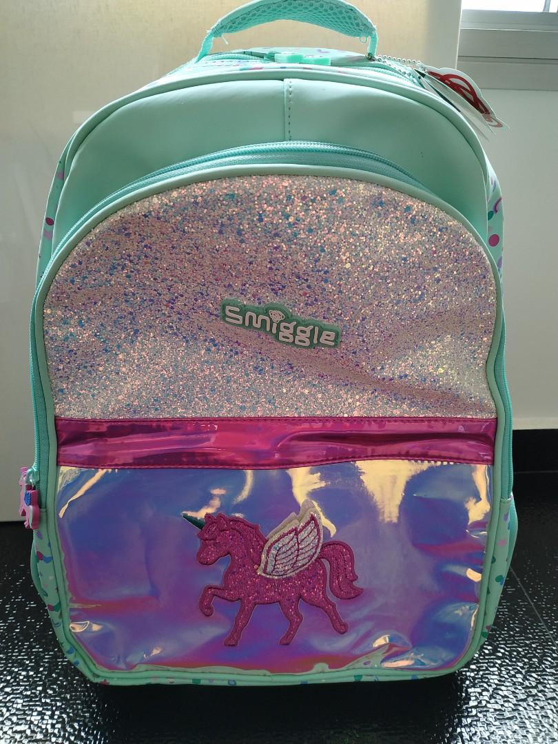 New Smiggle Girl's Trolley Bag / Backpack, Babies & Kids, Going Out ...