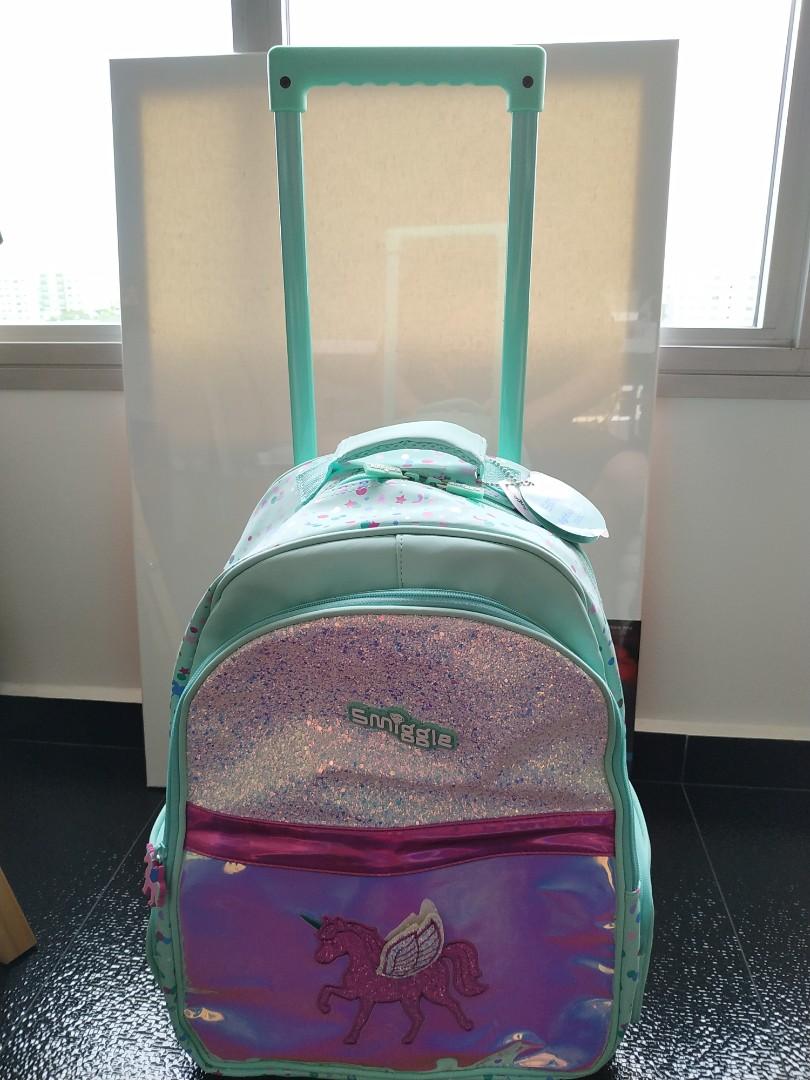 New Smiggle Girl's Trolley Bag / Backpack, Babies & Kids, Going Out ...