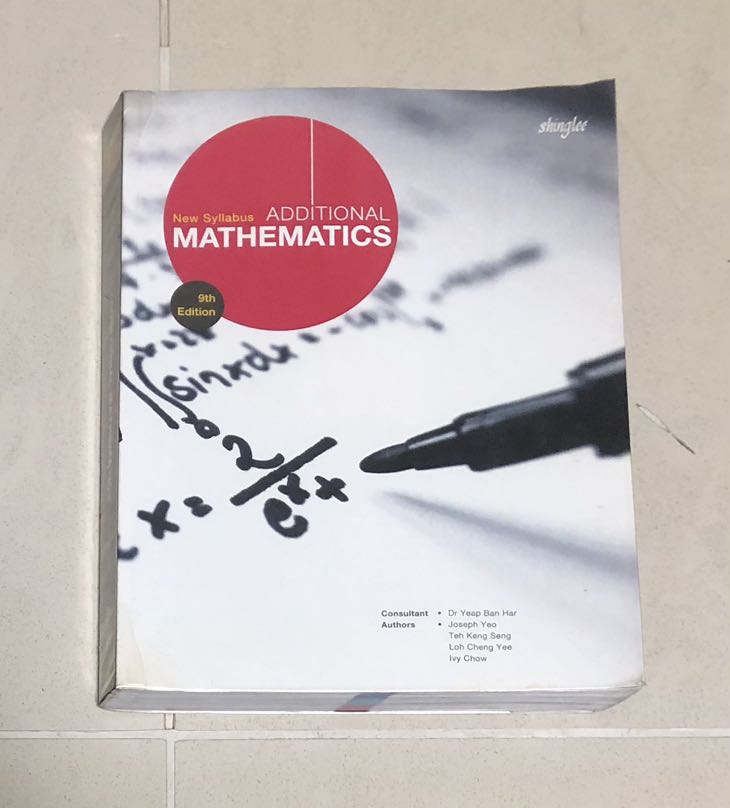New Syllabus Additional Mathematics Textbook 9th Edition, Hobbies ...