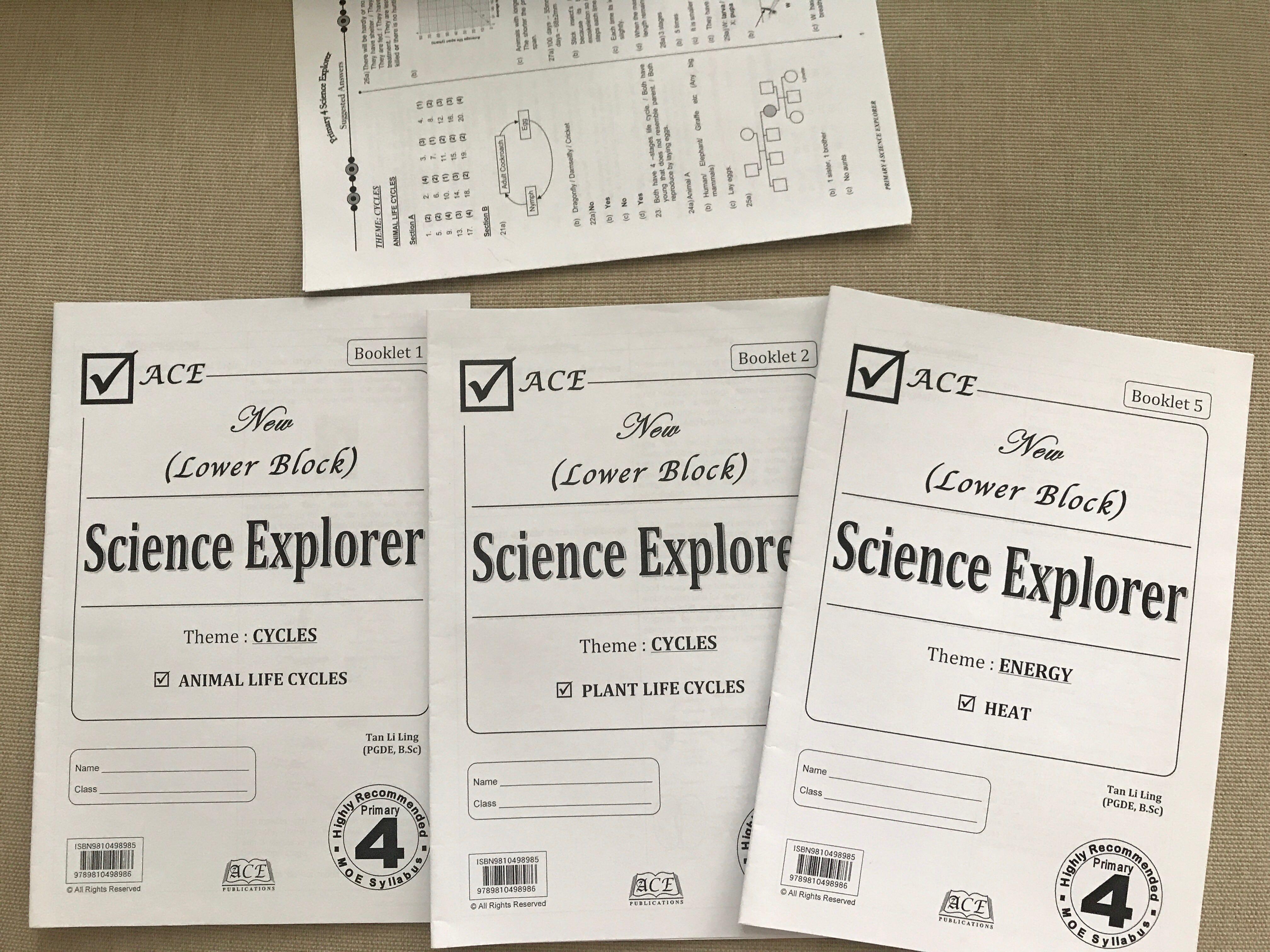 P4 Ace Science Explorer Series (3 booklets only), Hobbies & Toys, Books ...