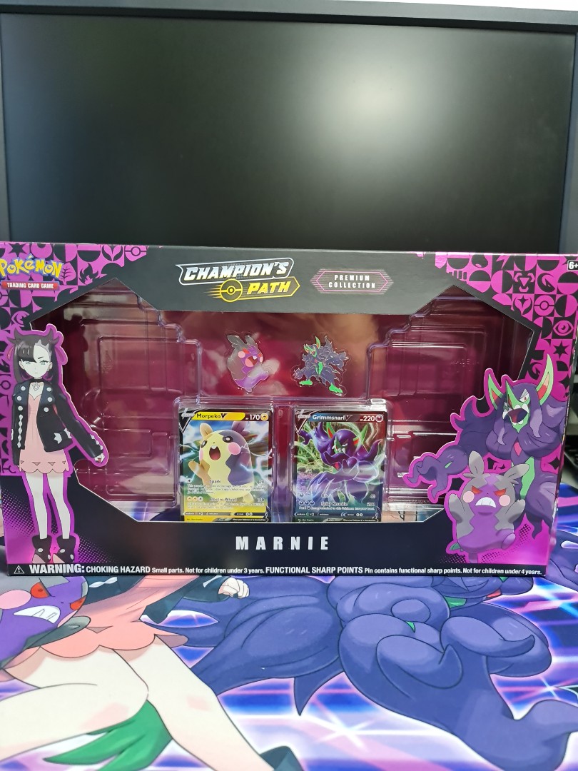 Pokemon TCG - Champion's Path Marnie Premium Collection, Hobbies & Toys, Toys & Games on Carousell