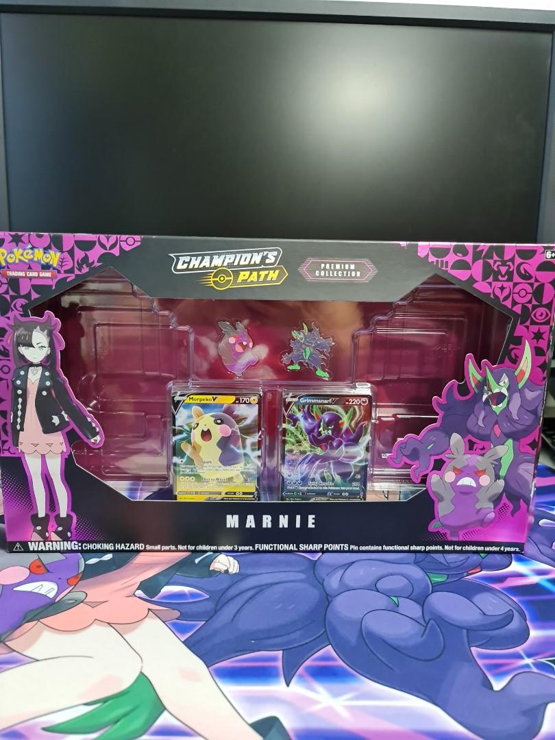Pokemon TCG - Champion's Path Marnie Premium Collection, Hobbies & Toys, Toys & Games on Carousell