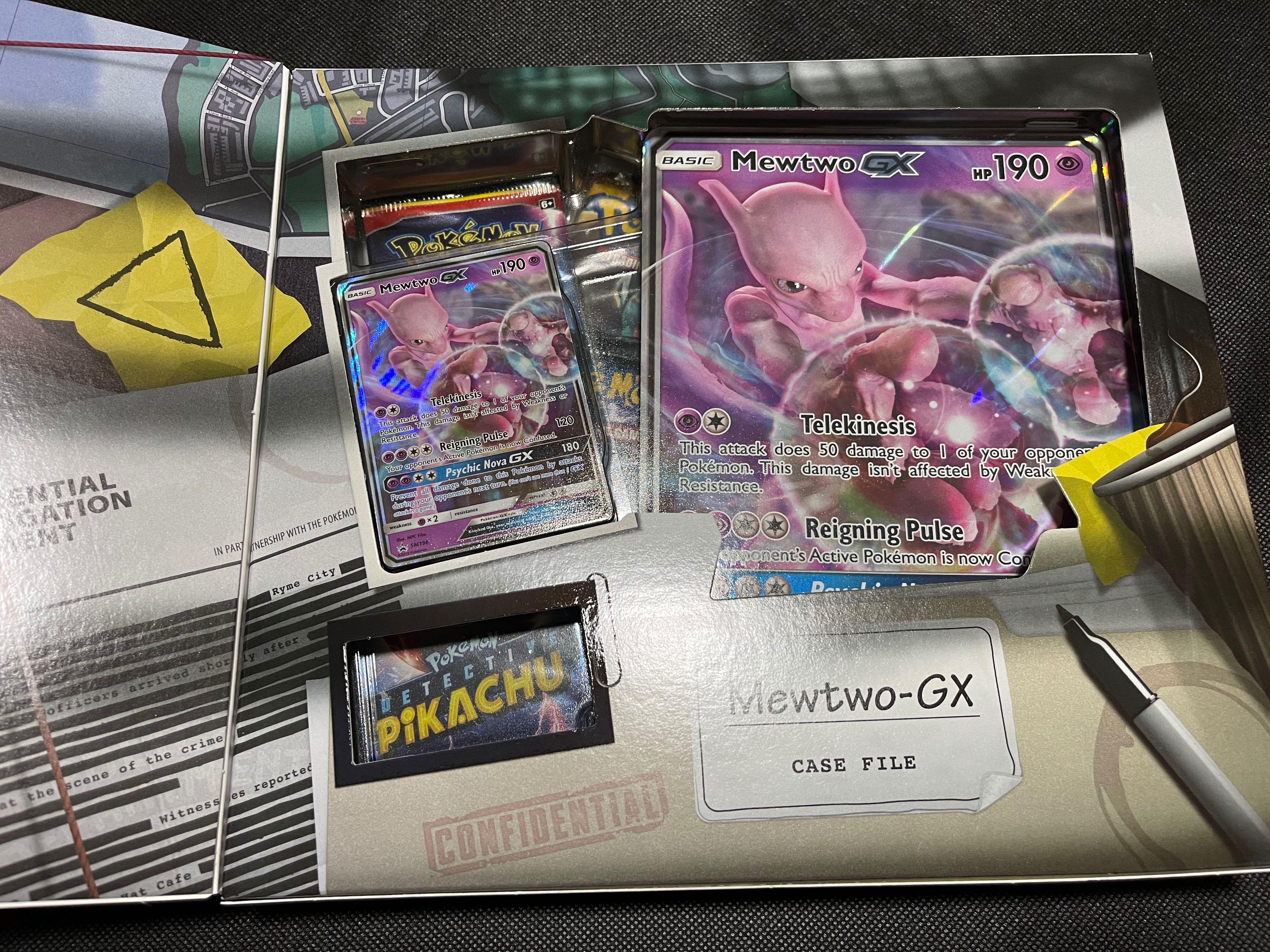 Pokemon TCG Detective Pikachu Mewtwo Case File, Hobbies & Toys, Toys ...