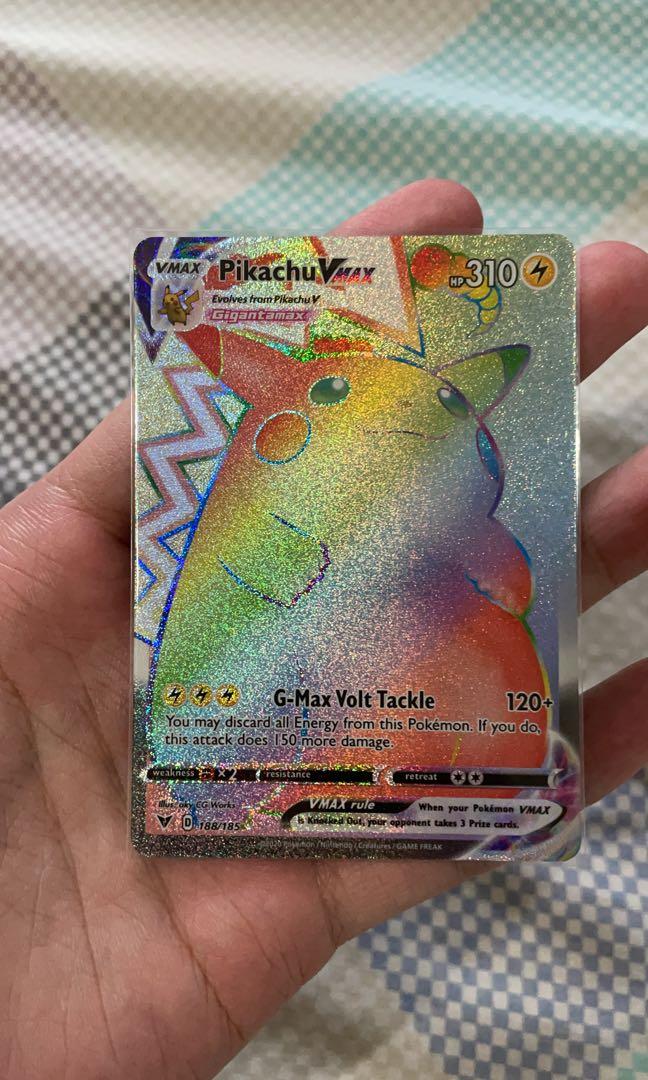 Rainbow Pikachu Vmax, Hobbies & Toys, Toys & Games on Carousell