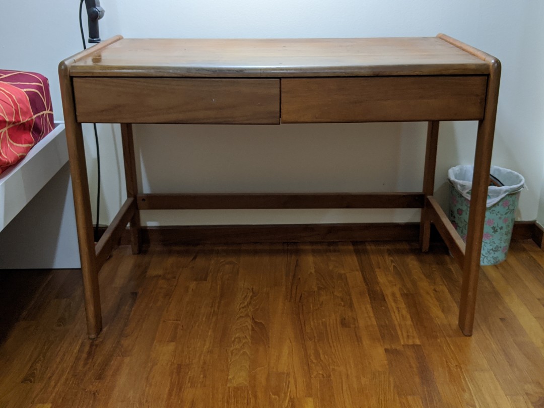 Scanteak Writing Table, Furniture & Home Living, Furniture, Tables ...