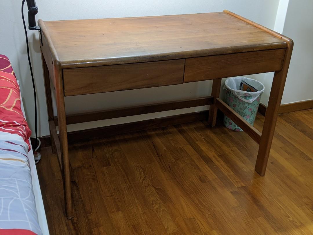 Scanteak Writing Table, Furniture & Home Living, Furniture, Tables ...