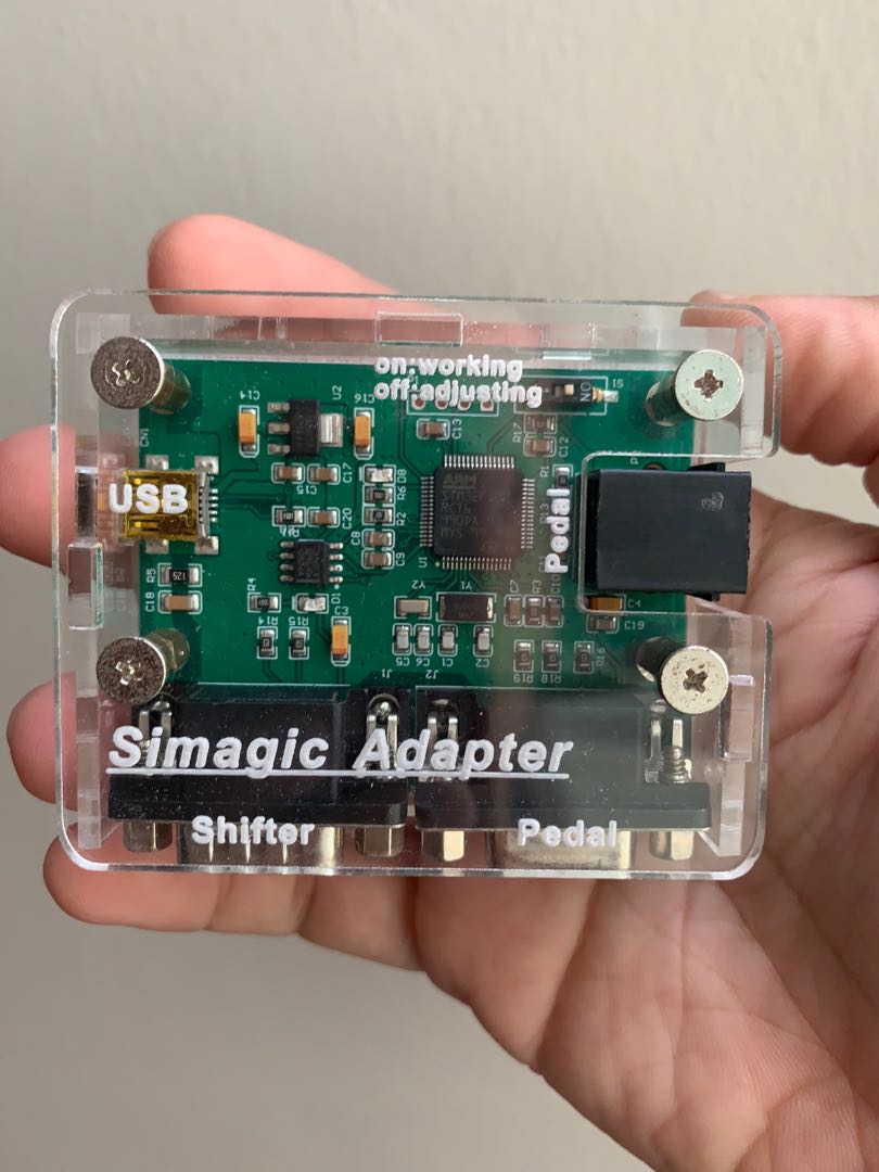 Simagic adapter for Logitech / Thrustmaster pedals, Computers & Tech ...