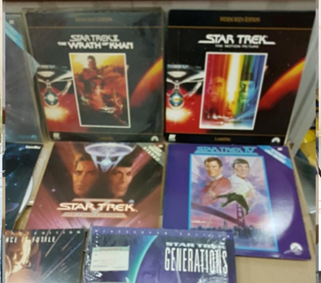 star trek movie collection laserdisc LD lot, Hobbies & Toys, Music ...