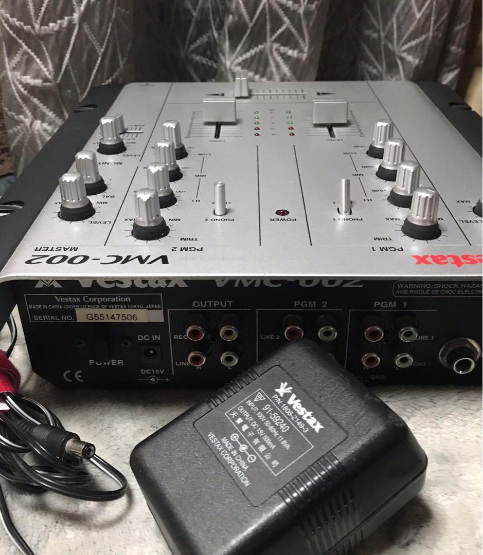 Vestax VMC 002 DJ Mixing Controller 2 Channel with Original Box Vestax ...