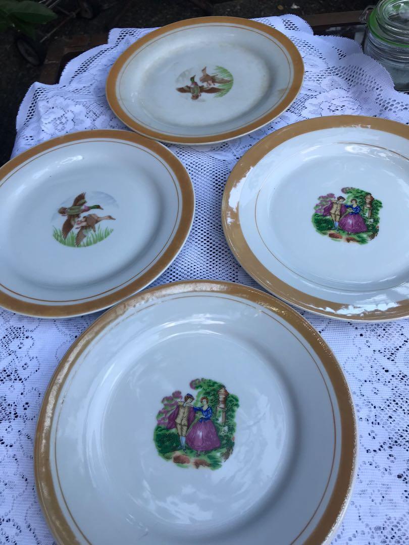 Vintage 70’s plate 4pcs, Hobbies & Toys, Memorabilia & Collectibles ...