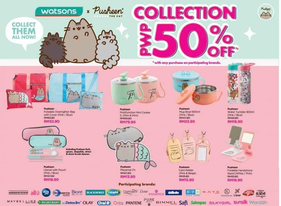 Watsons PUSHEEN merchandise, Furniture & Home Living, Kitchenware & Tableware, Towels, Napkins ...