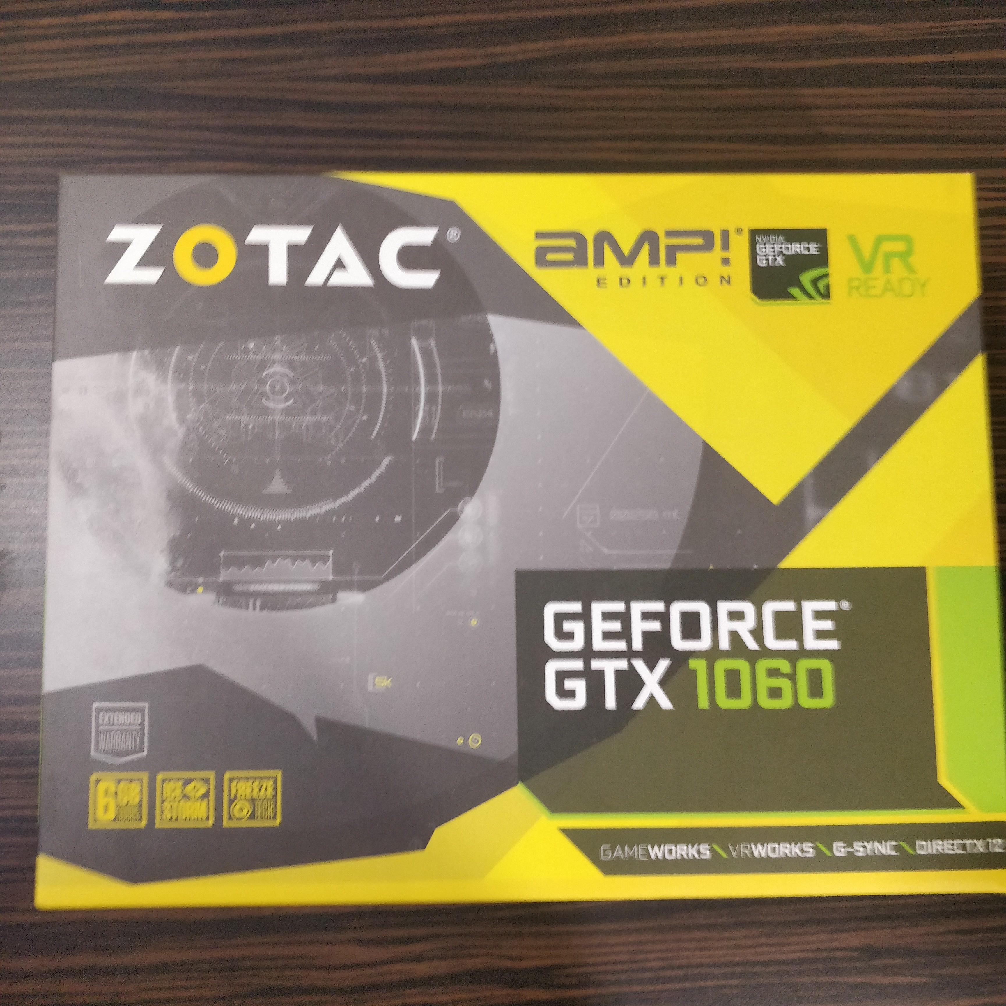 ZOTAC GTX 1060 6GB AMP! EDITION, Computers & Tech, Parts & Accessories ...