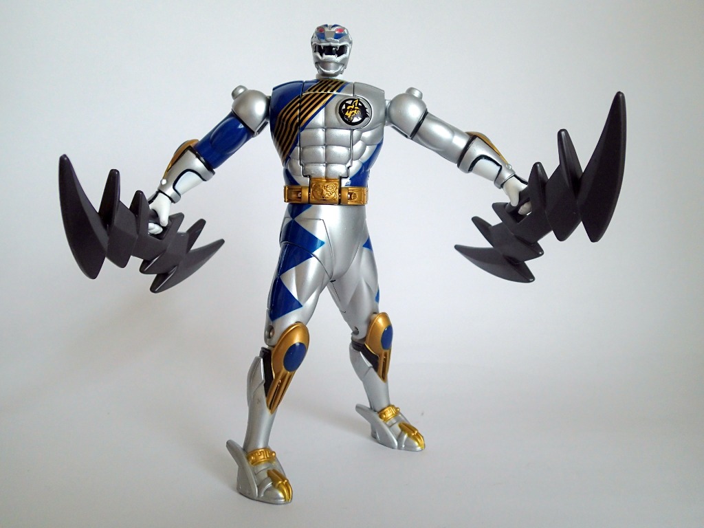 2002 Wild Force LUNAR WOLF SPIN-MORPHIN POWER RANGER action figure ...