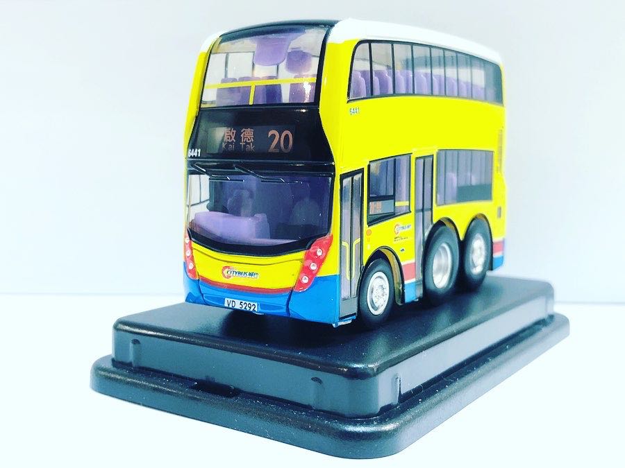 城巴 Q版巴士 巴士模型 Tiny微影 Qbus CTB E500 MMC Facelift (route 20), 興趣及遊戲, 玩具 & 遊戲類 - Carousell