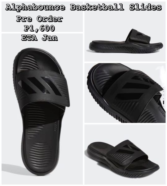 Adidas Alphabounce Basketball Slides, Men's Fashion, Footwear, Slippers ...