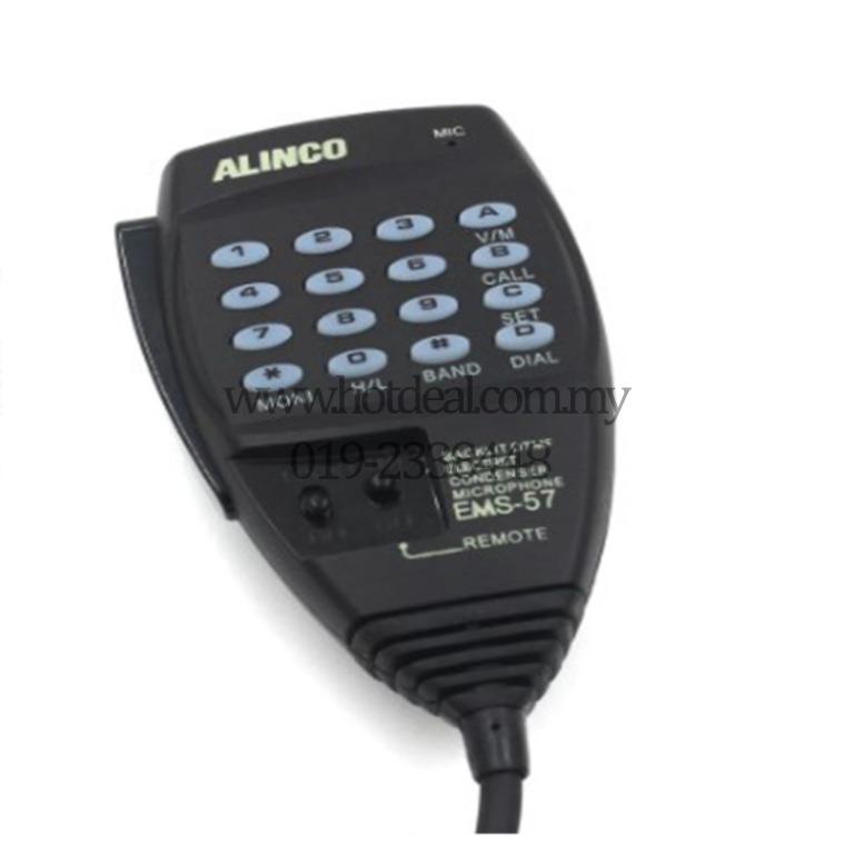 PTT Palm mic Alinco EMS57 8pin DTMF Handheld Speaker, Mobile Phones & Gadgets, Mobile & Gadget ...