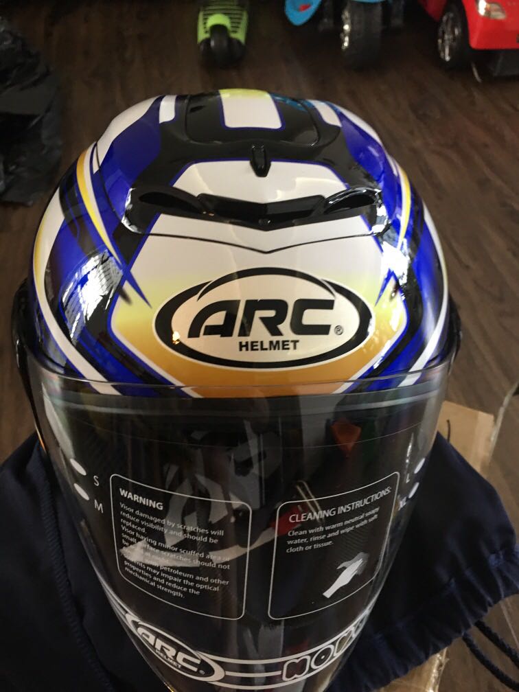 Arc Helmet, Motorcycles, Motorcycle Apparel on Carousell