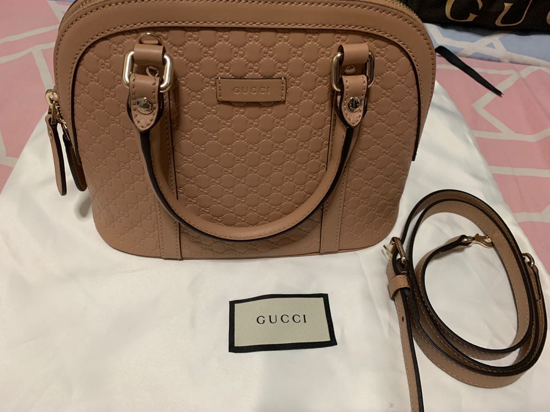 Authentic Gucci Micro GG Mini Dome Bag, Luxury, Bags & Wallets on Carousell